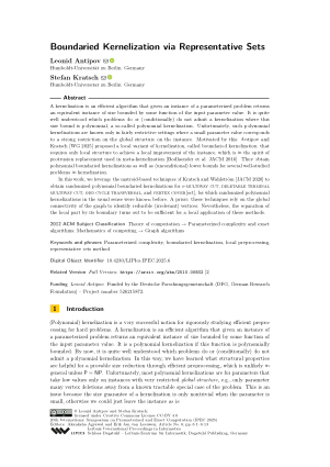Boundaried Kernelization via Representative Sets